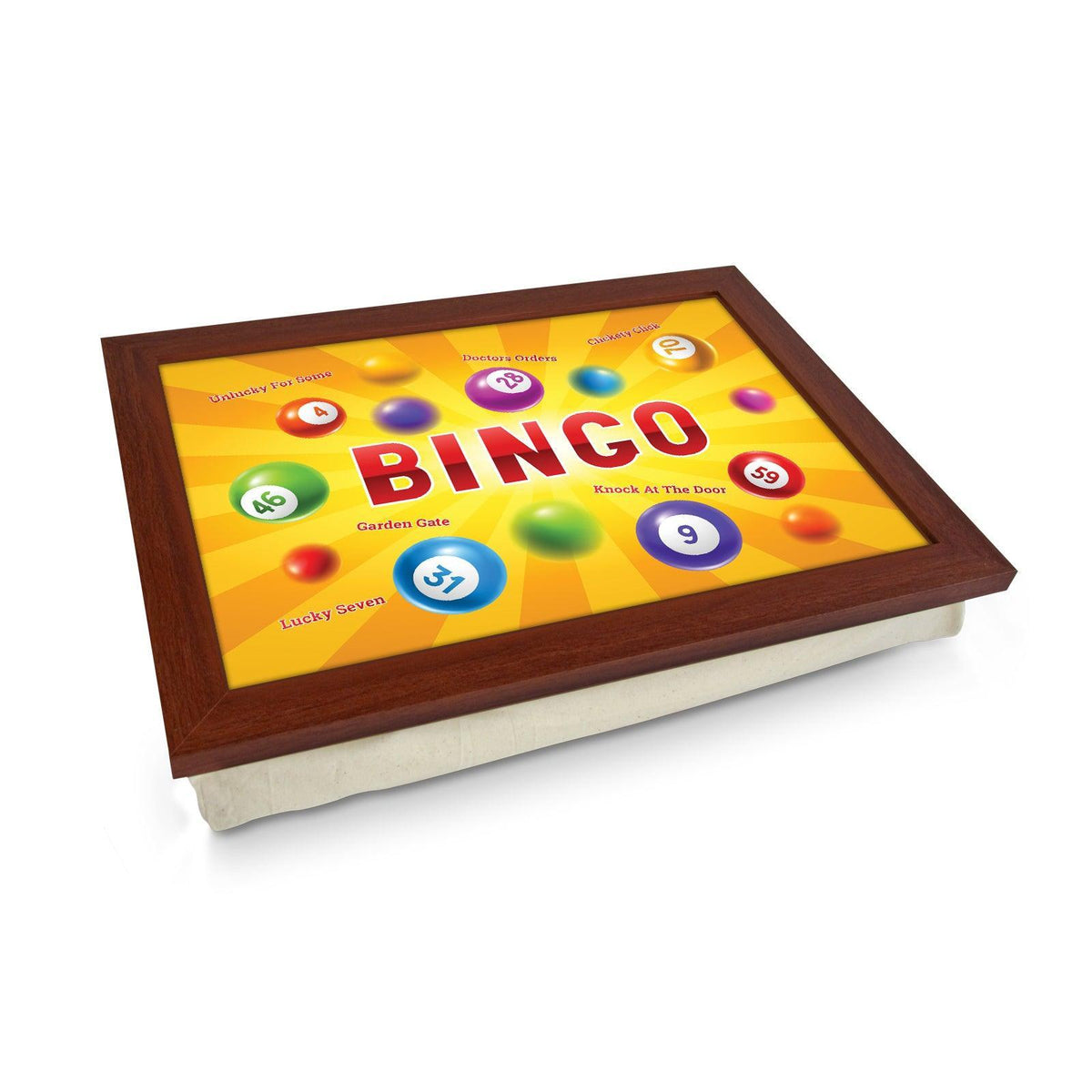 Bingo Lap Tray: Game Night Comfort with Winning Fun – Yoosh