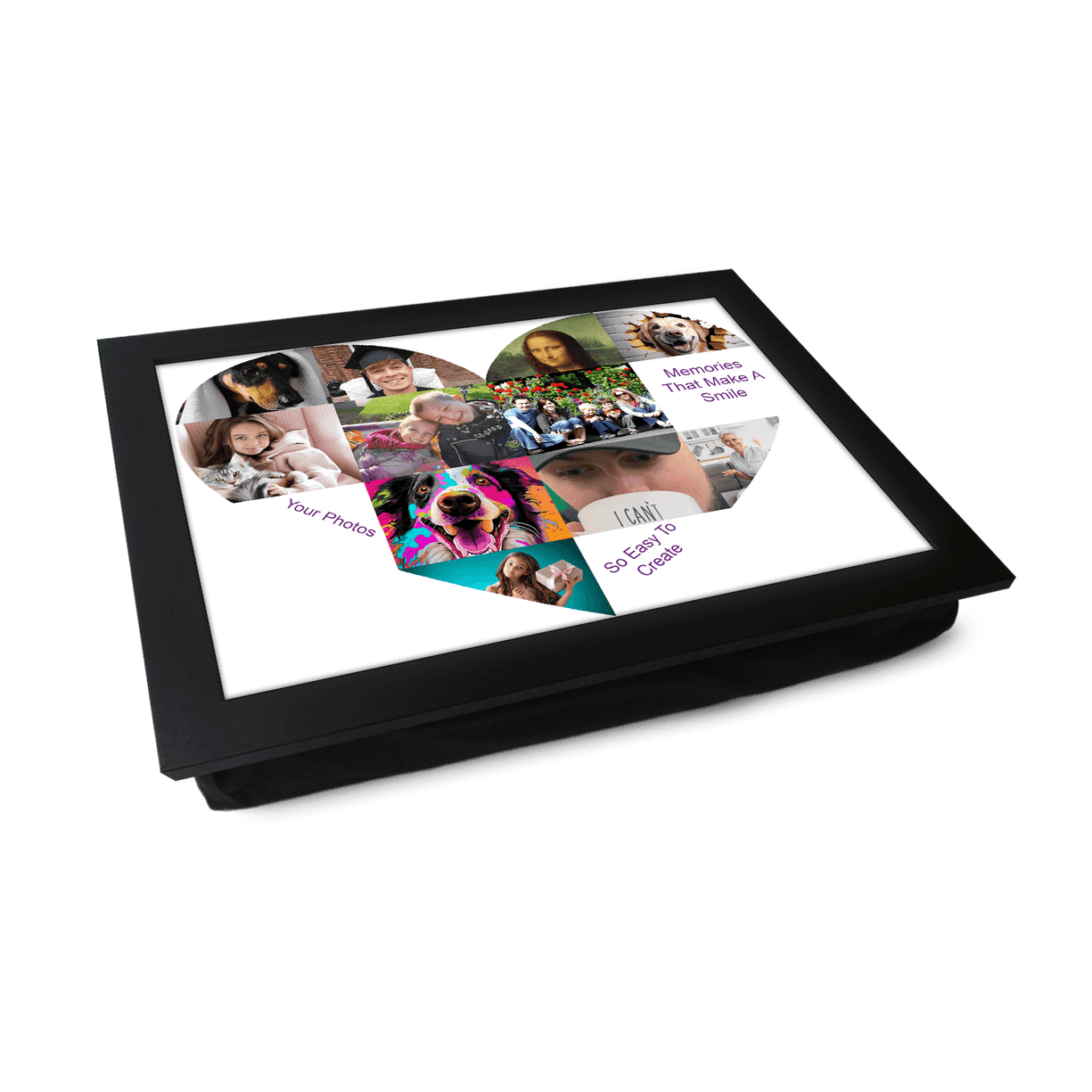 Personalised Lap Trays With Cushion & Gifts by Yoosh