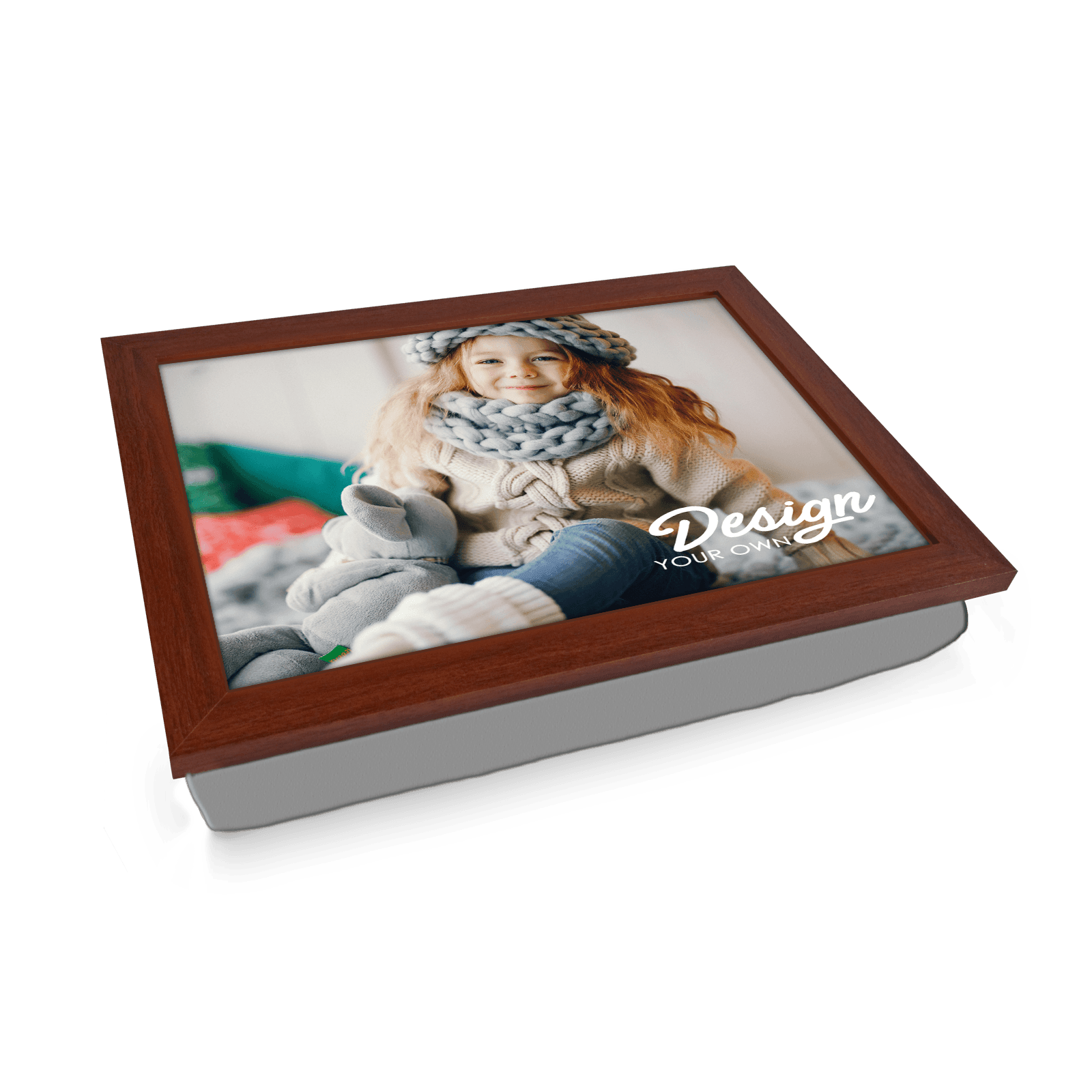 Personalised Lap Trays With Cushion & Gifts by Yoosh