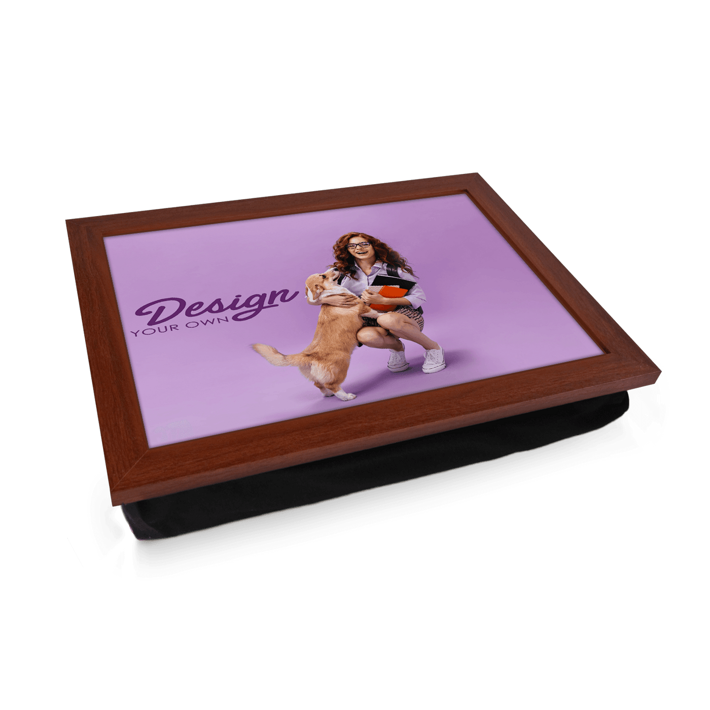 Personalised Lap Trays With Cushion & Gifts by Yoosh
