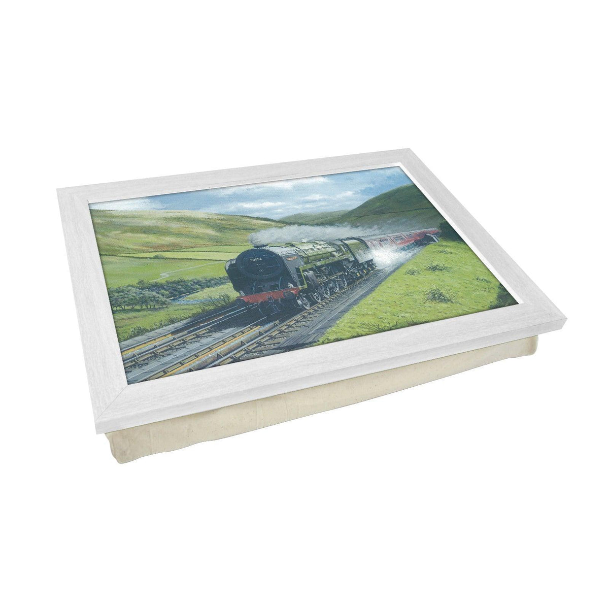 70052 Steam Train Lap Tray: Vintage Comfort with Locomotive Majesty – Yoosh