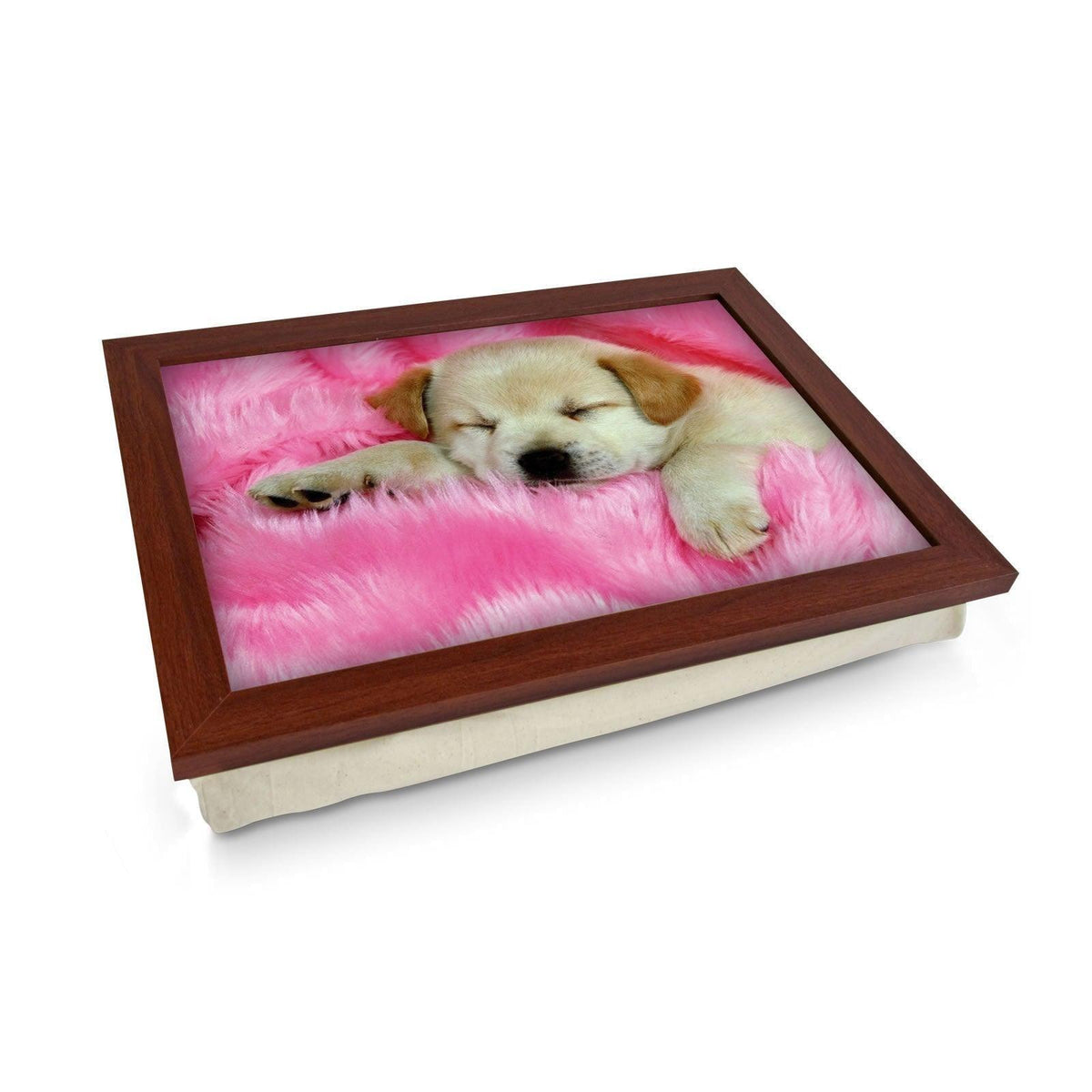 Labrador Puppy Cushioned Lap Tray: Comfort with Playful Puppy Love – Yoosh