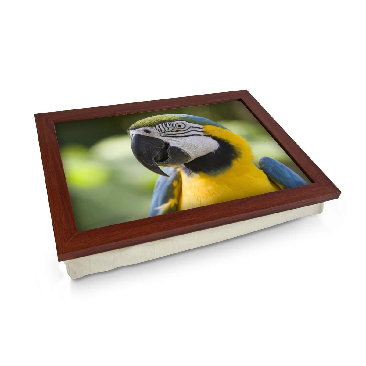 Parrot Cushioned Lap Tray: Exotic Comfort with Vibrant Avian Beauty – Yoosh