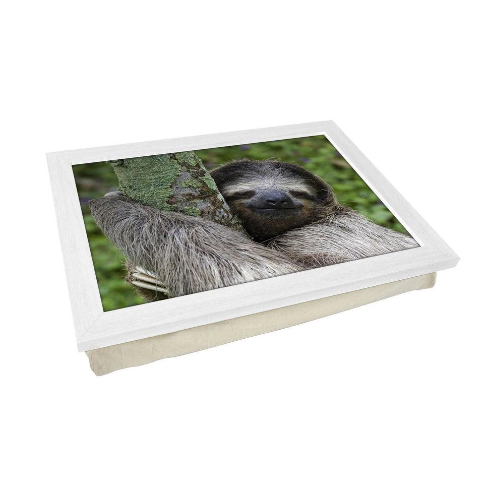 Sloth With Cushion Personalised Cushioned Lap Tray by Yoosh